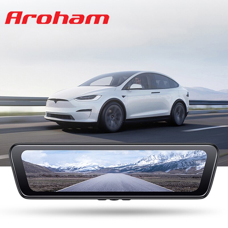 Aroham New Streaming Media Electronic Rearview Mirror Front And Rear