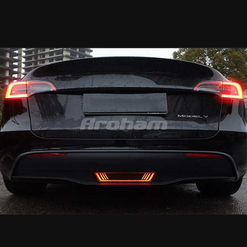 Car Rear Brake Lights Pilot Warning Stop Safety Lamp For Tesla Model ...